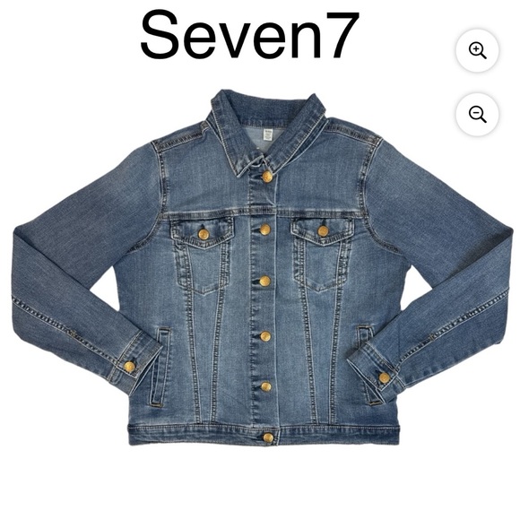 Seven7 | Jackets & Coats | Womens Seven And Seven Jean Jacket Blue ...